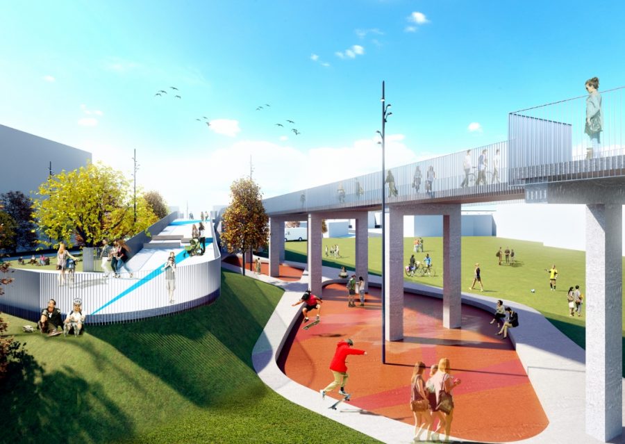 La passerelle du Campus MIL - MSDL